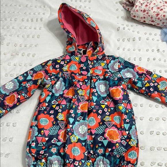 Jackets & Coats | Colorful Floral Hooded Raincoat | Poshmark